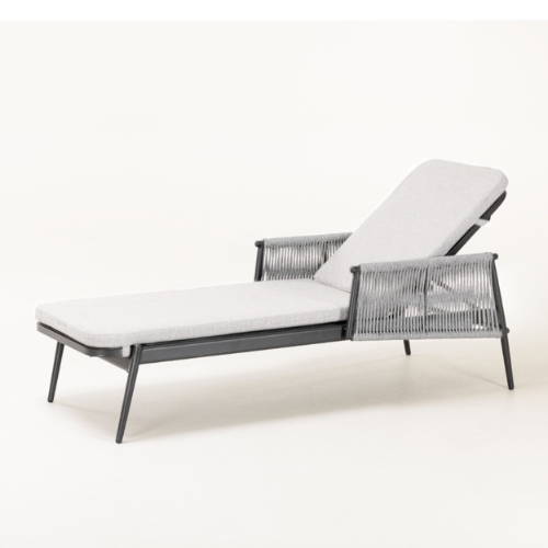 TANGO SUN LOUNGER CHARCOAL SILVER – Grass it up
